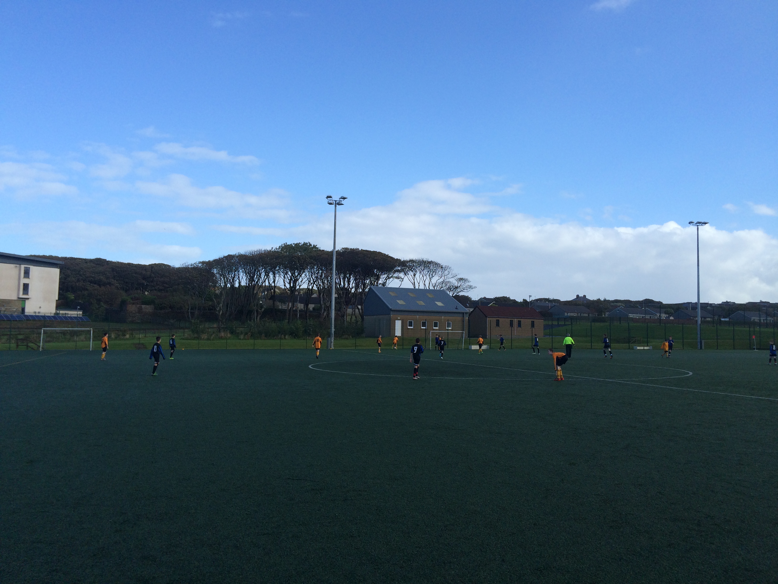Football Teams Take On Kirkwall Grammar School