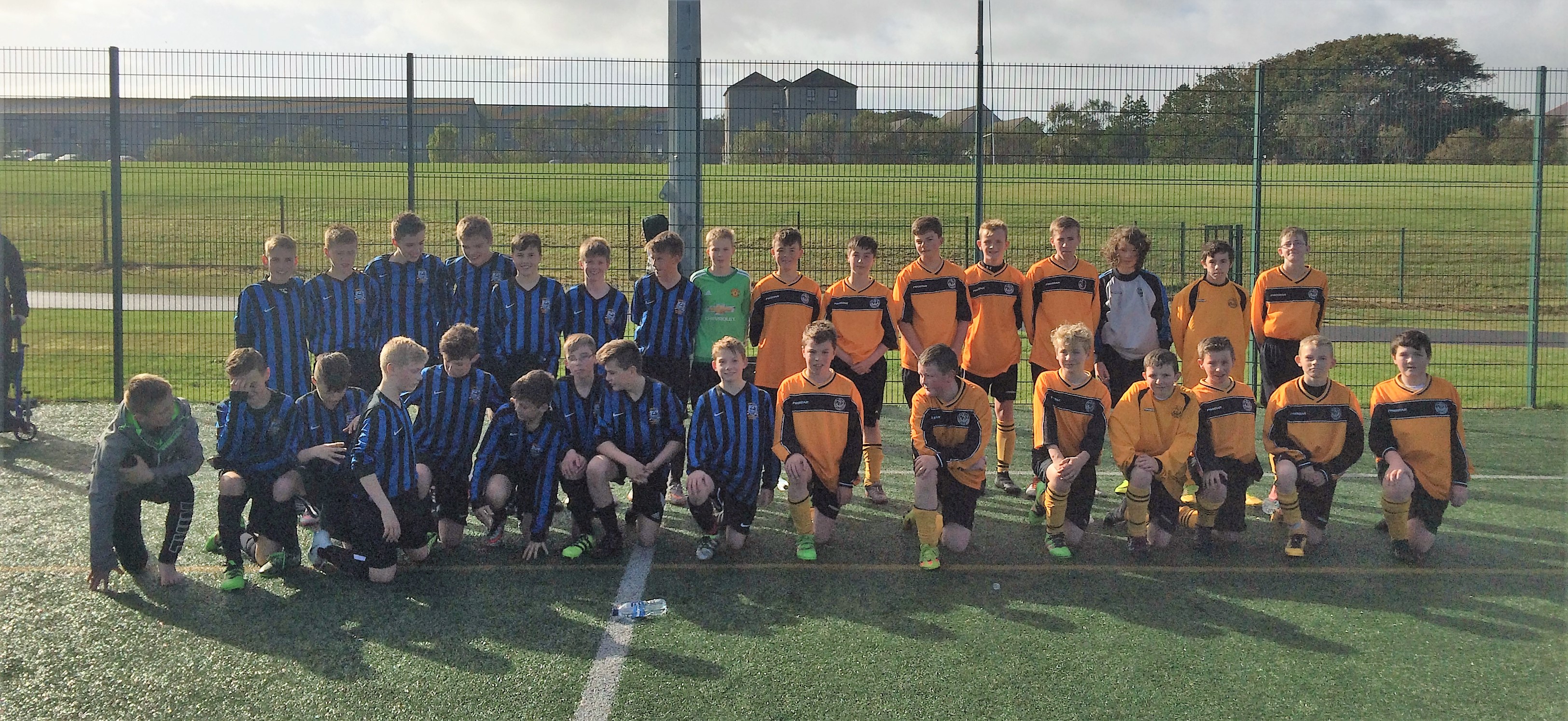 Football Teams Take On Kirkwall Grammar School